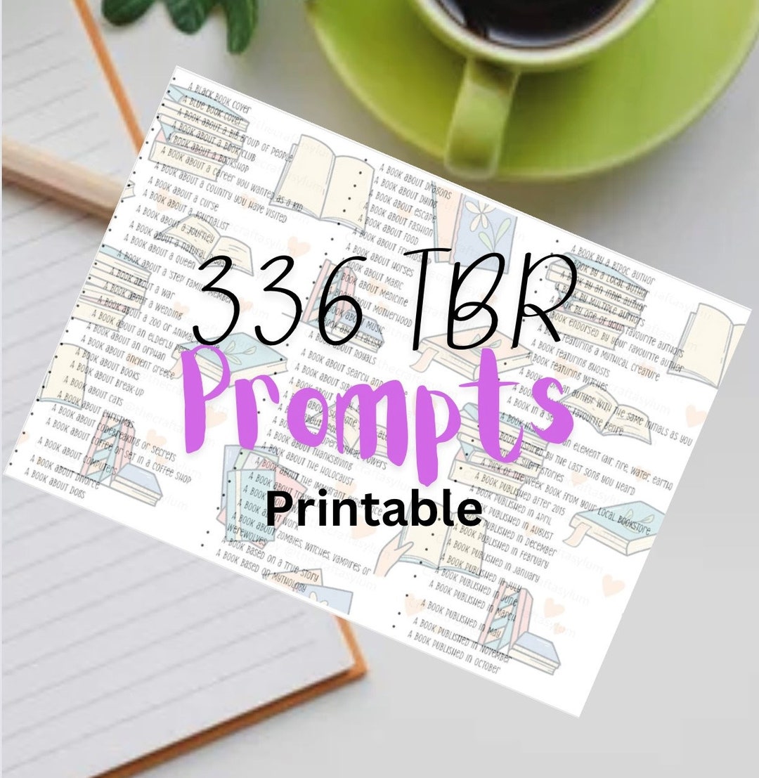 336 TBR Prompts, Reading List for TBR Jar, Gumball Machine, Reading ...
