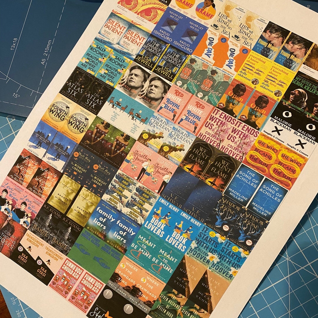 50 Booktok/bookstagram ‘must Read’ Digital Download Set of Miniature ...