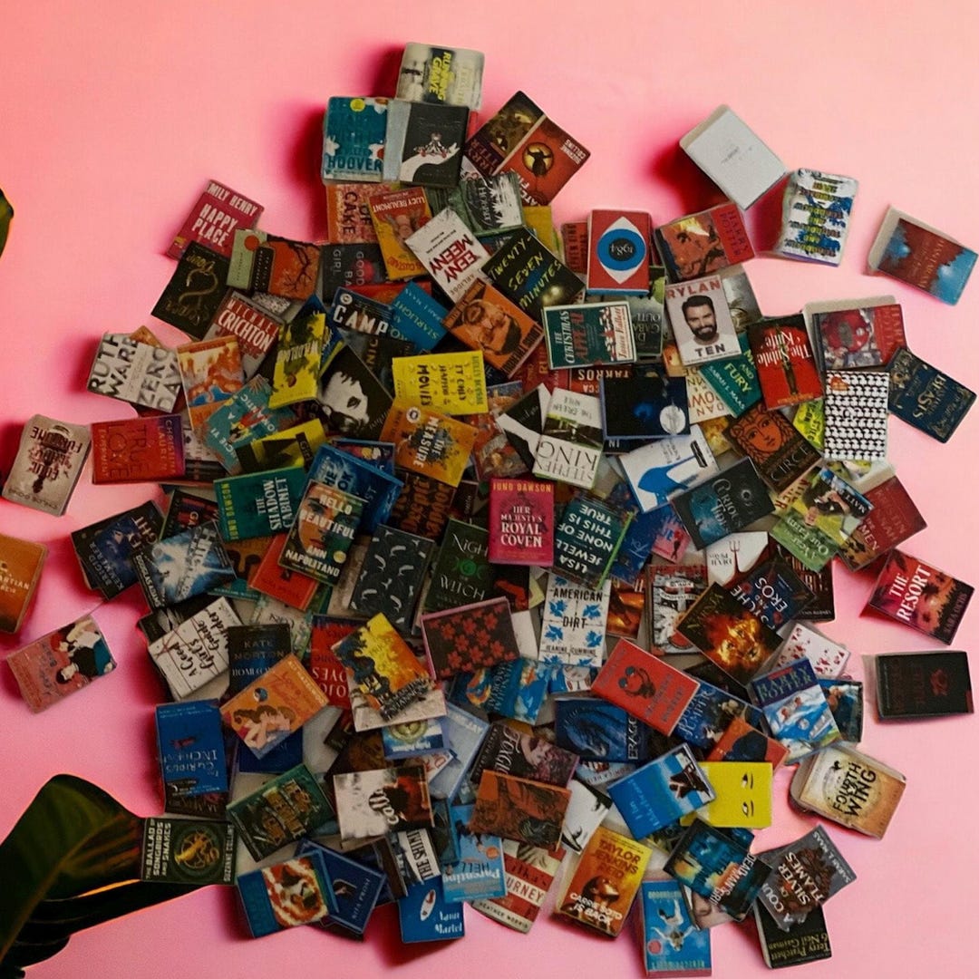 CUSTOM Miniature Books - Extra Books for Dollshouse, Gumballs, Baubles ...