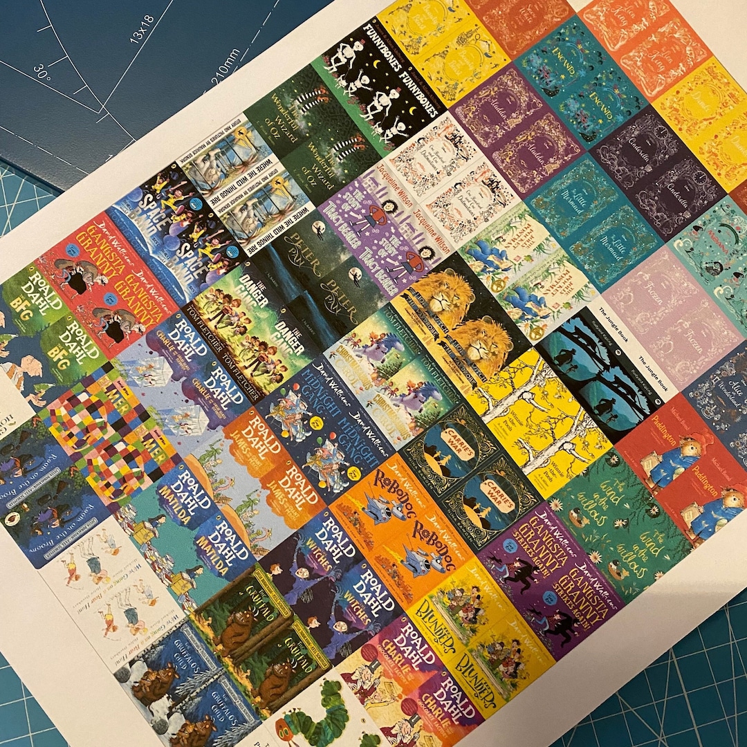 50 Children's Fiction Digital Download Set of Miniature Book Covers ...