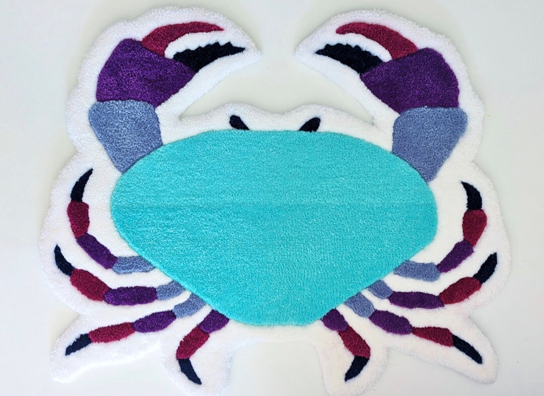 Tufting Rug Large Neon Crab - Etsy