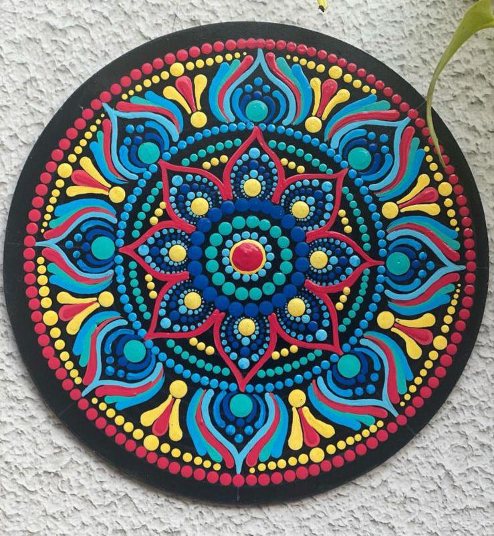 Handmade Mandala Wall Art, Wall Decor, Home Decor Round MDF Mandala ...
