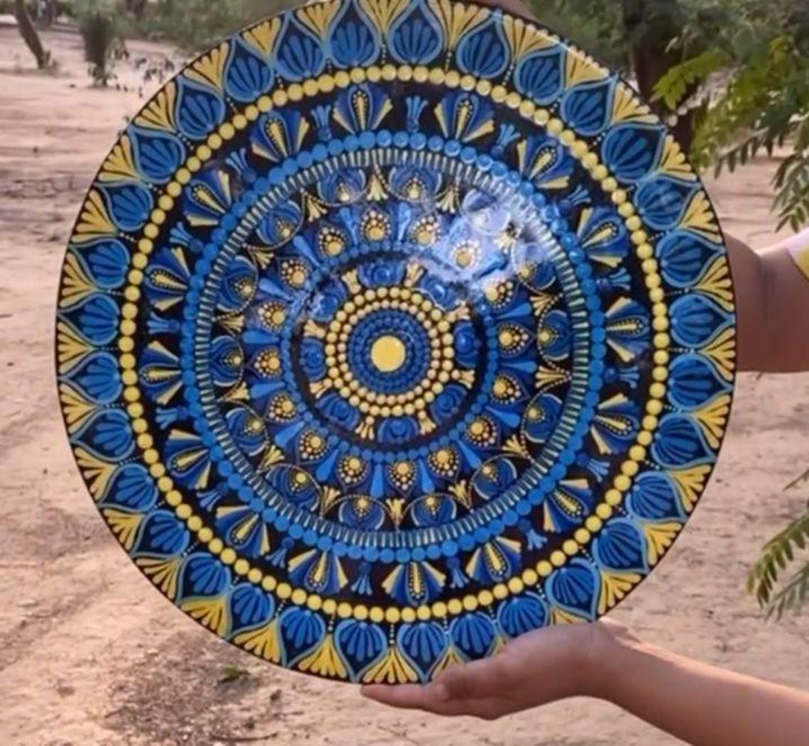 Handmade Mandala Wall Art, Wall Decor, Home Decor Round MDF Mandala ...