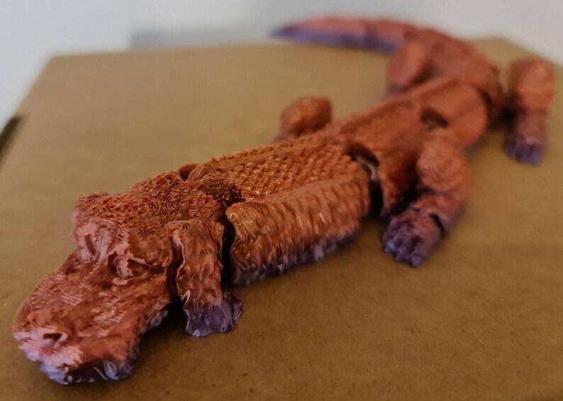 Falkor Inspired Articulated 3D Printed Toy From HEX3D Perfect for Desk ...