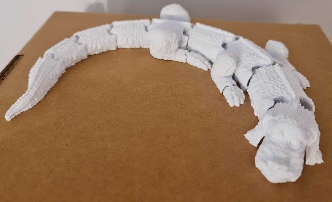 Falkor Inspired Articulated 3D Printed Toy From HEX3D Perfect for Desk ...