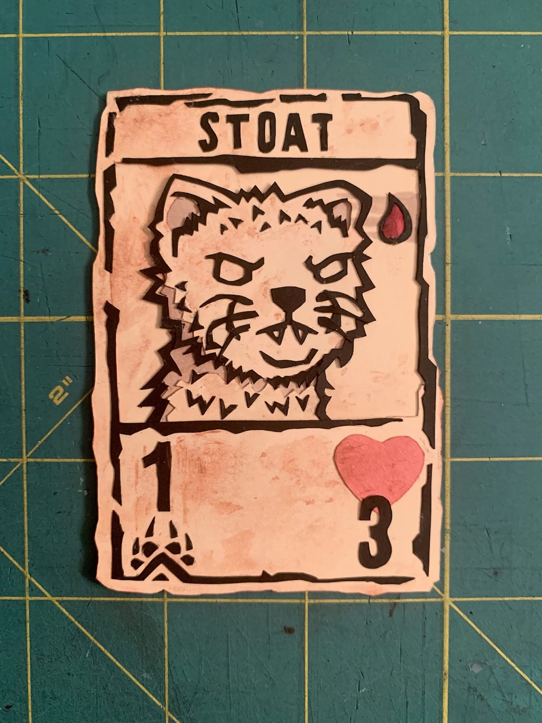 Inscryption Stoat Card Paper Playing Card - Etsy