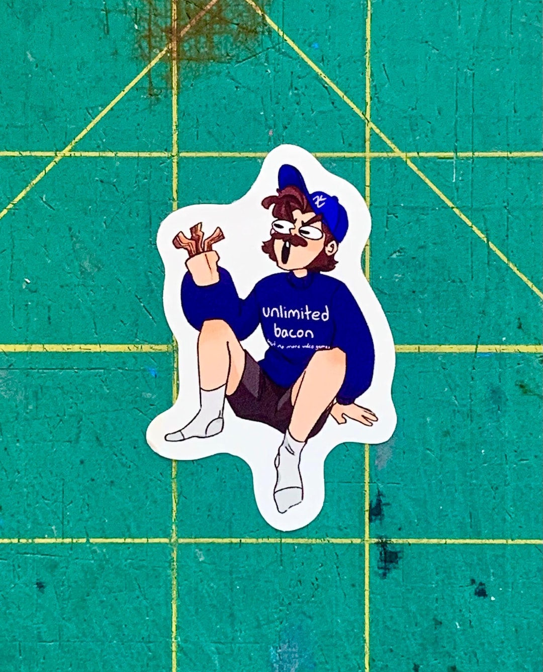 Jschlatt Sticker | Unlimited Bacon but No More Video Games - Etsy