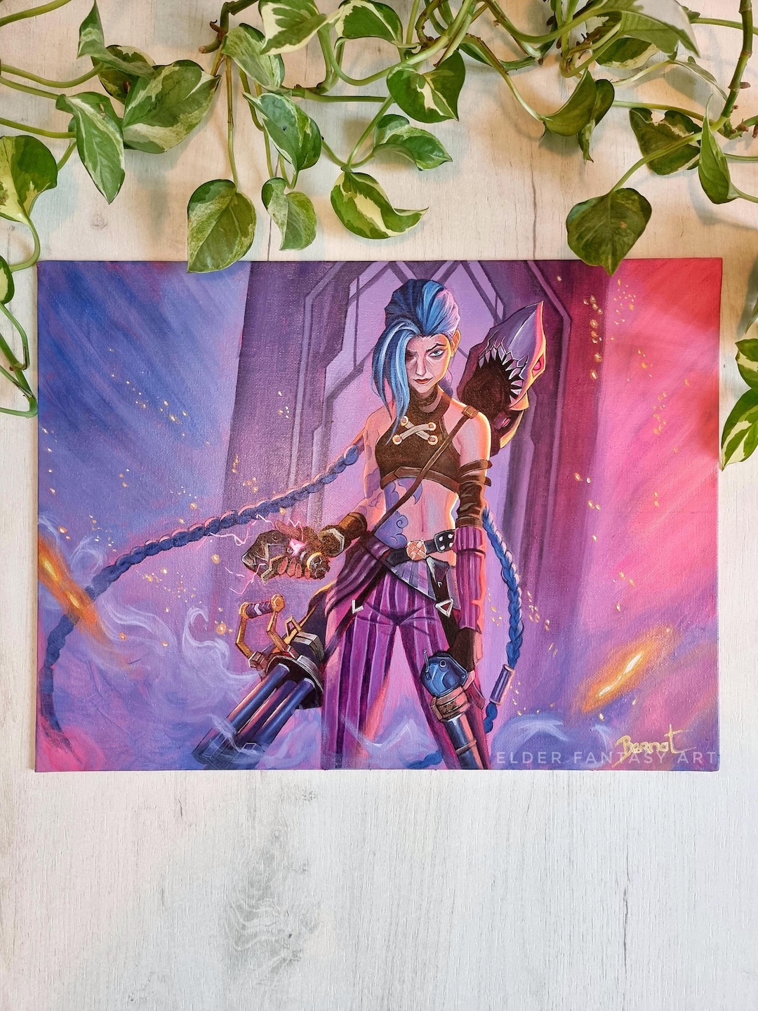Original Painting jinx Arcane - Etsy