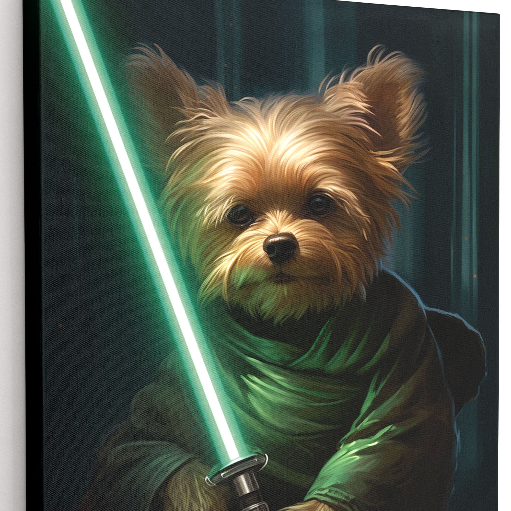 Luke, Custom Pet Portrait Jedi Knight Art, Unique Pet Gift, Star Wars ...