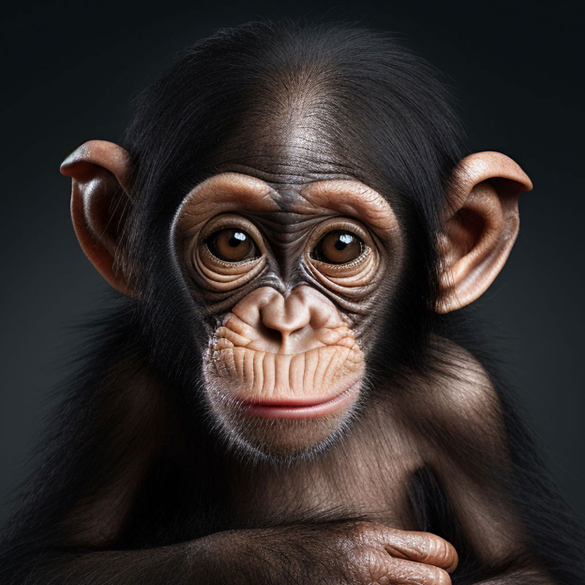 Baby Chimp Picture Chimpanzee Animal Photo Wall Art Print Chimp Monkey ...