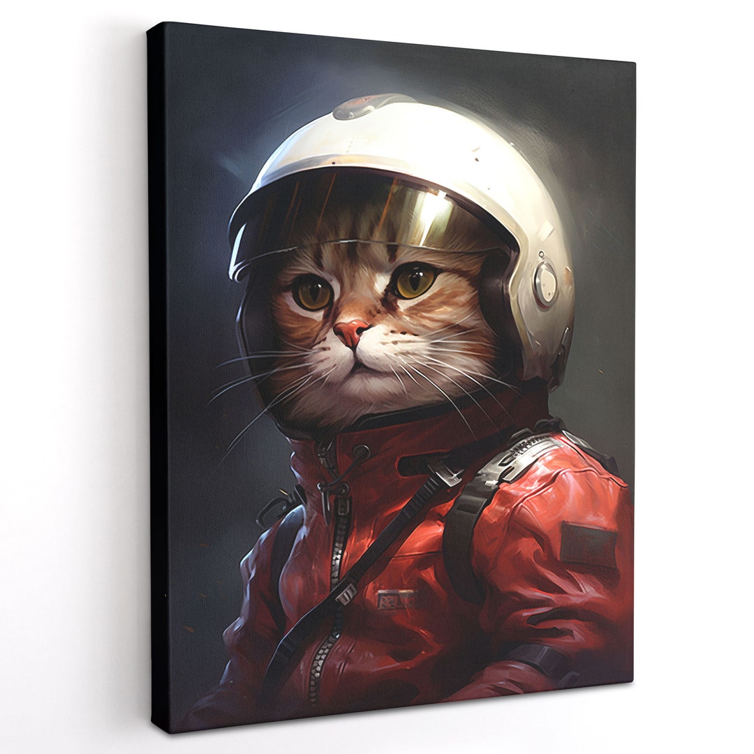 Formula 1 Gifts F1 Driver Team Custom Pet Portrait, Funny Cat Portrait ...