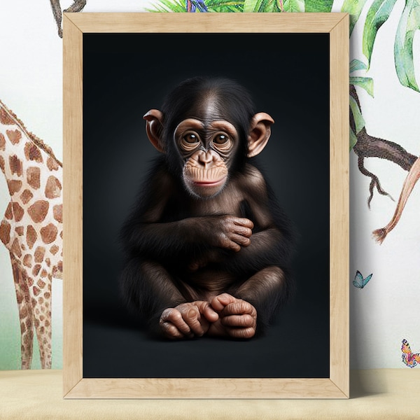 Baby Chimp - Etsy
