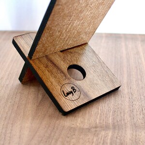 Environmentally Friendly Wooden Phone Stands Made From 100% Recycled ...