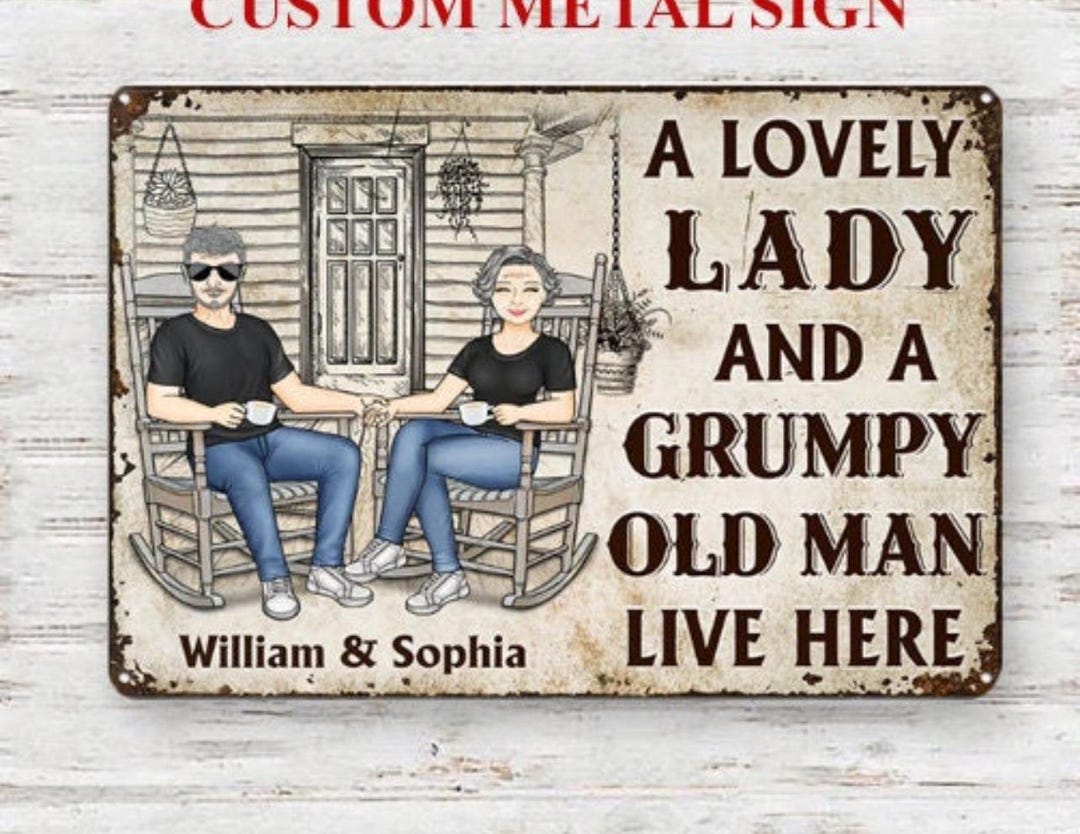 For My Kindness Customer Couple A Lovely Lady and A Grumpy Old Man Live ...