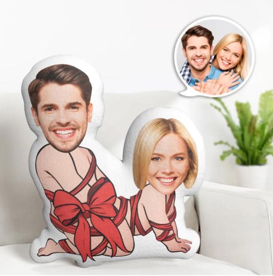 Custom Funny Face Birthday Gift for Him Pillow, Gift for Your Lover ...