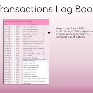 Monthly Budget Spreadsheet | Pink Vibes Palette | Simple Annual Budget ...