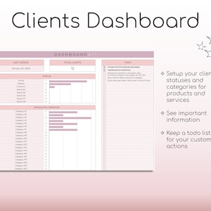 Client Tracker Spreadsheet | Small Business Template | Customer List ...