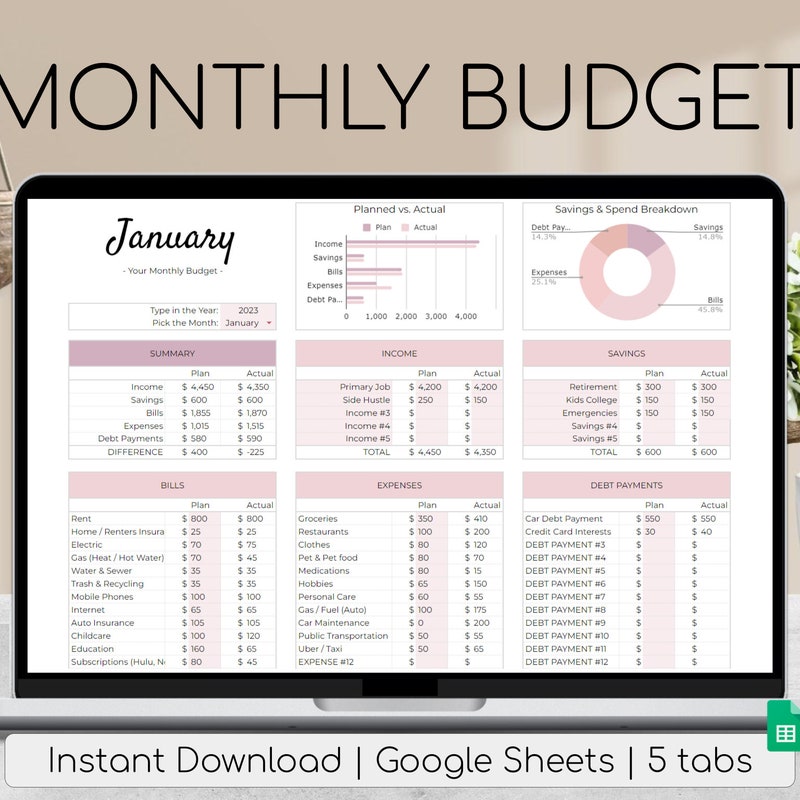 Blush Planner - Etsy