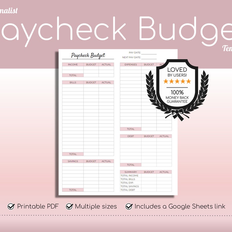 Word Paycheck - Etsy UK