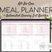 Cute Weekly Meal Plan Notepad Personalized for Family Dinner Menu for ...