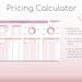 Pricing Calculator Spreadsheet | Small Business Template | Product ...