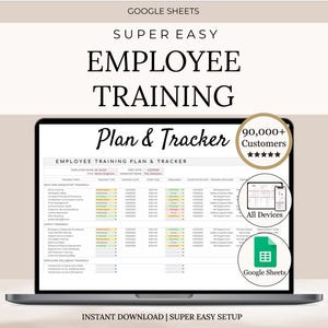 Google Sheets Employee Training Checklist - Etsy UK