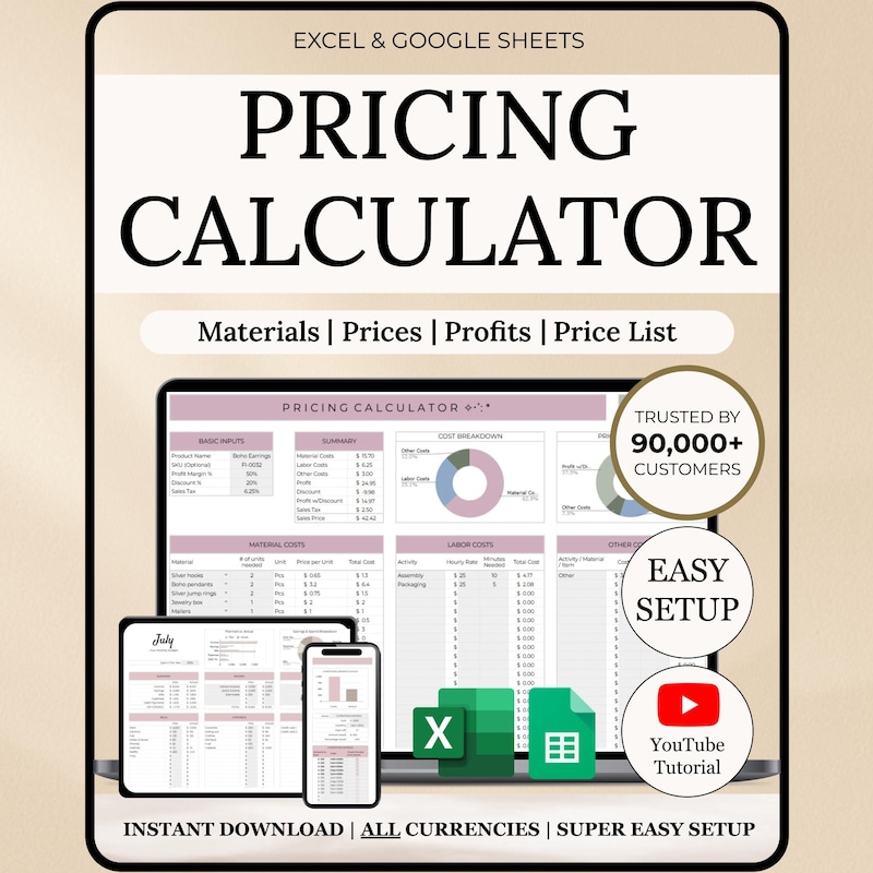Landscape Google Sheet - Etsy UK