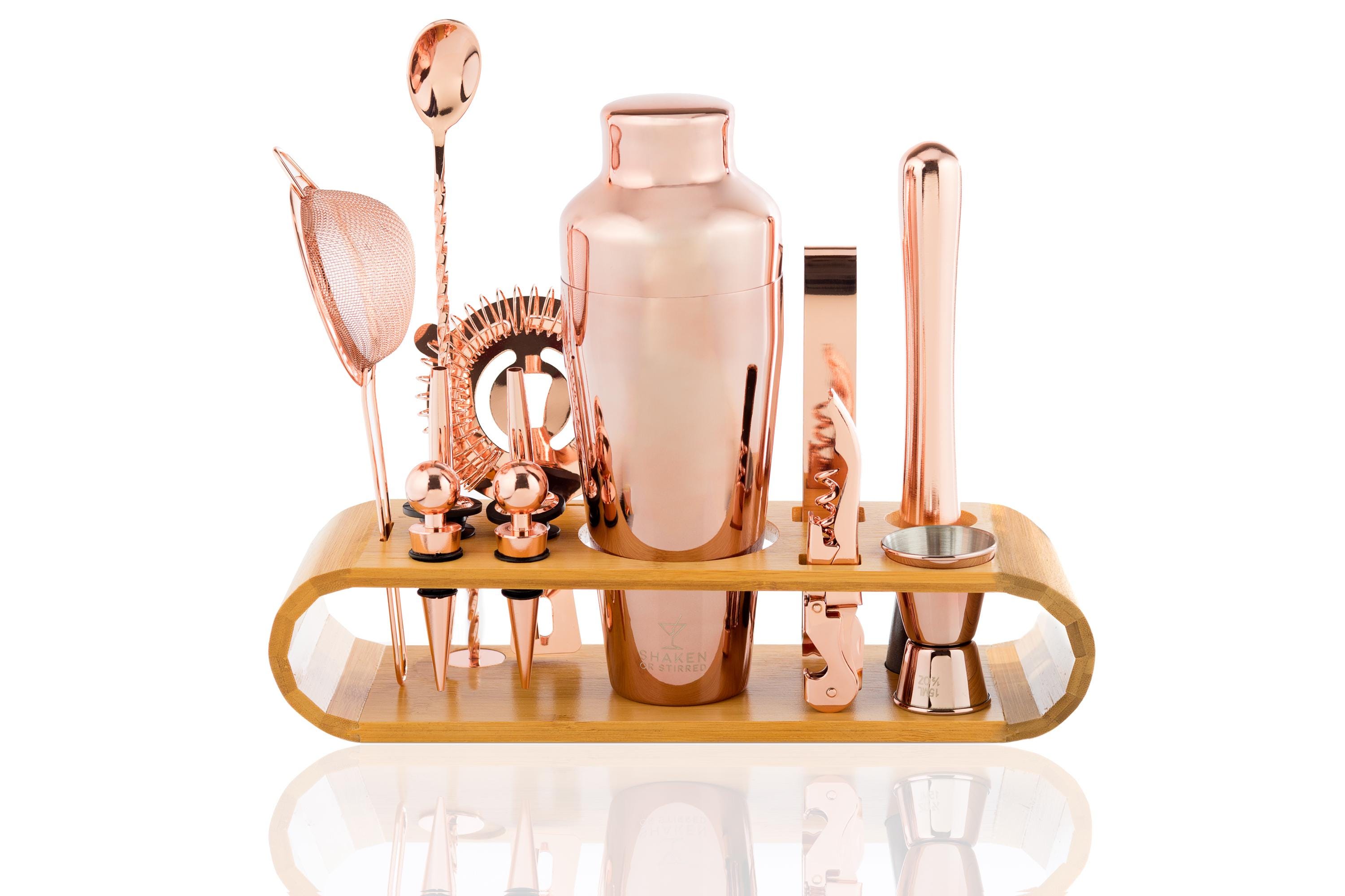 Personalized Cocktail Shaker Gift Set, Barware Tool Set, Laser Engraved ...