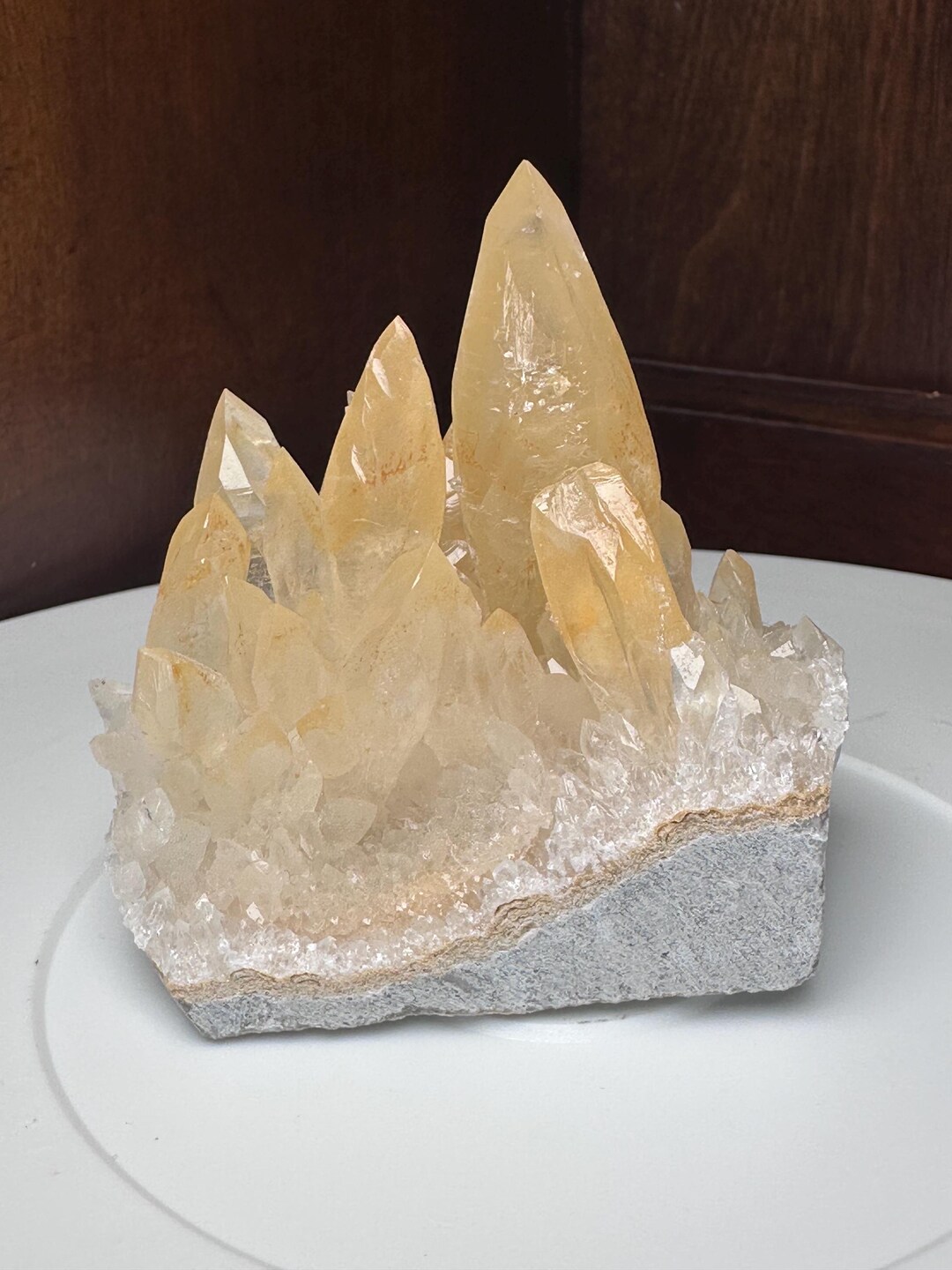 Radiant Yellow Calcite Cluster With Bold Color & Gleaming Luster ...