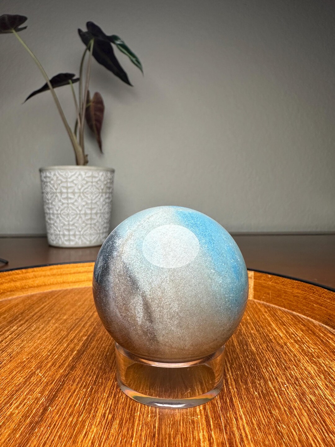 60mm Trolleite Sphere: Brazilian Crystal With Mica Sparkle - Etsy
