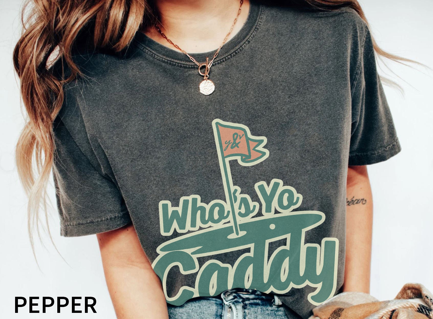 Golf Tee Caddy Shirt Who's Yo Caddy Golf Birdie Funny Golfer Mulligan ...