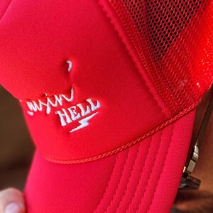 Raisin' Hell Hat - Cowboy Hat - Trucker Hat - Cowgirl Hat - Western Hat ...