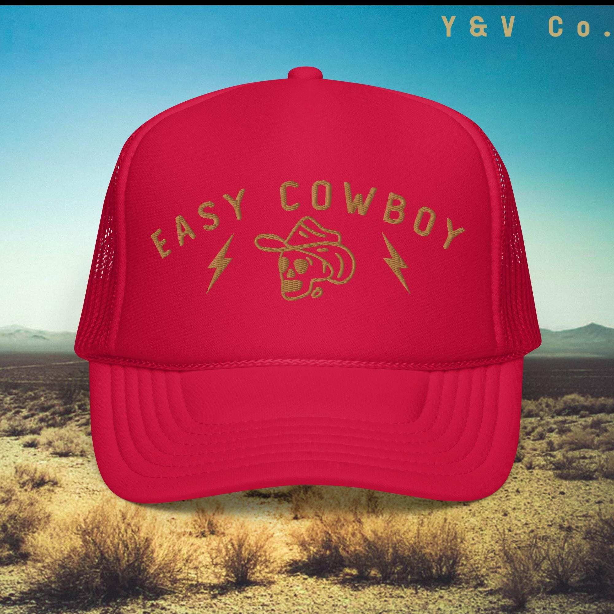 Easy Cowboy Hat - Cowboy Hat - Skull Trucker Hat - Cowgirl Hat ...