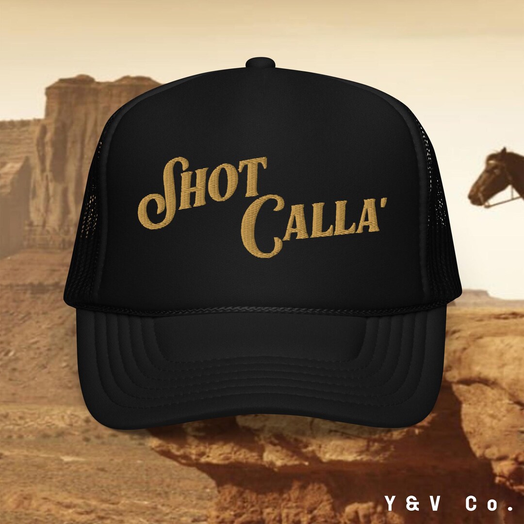 Shot Calla' Cowboy Otto Foam Trucker Hat - Western Cap, Country Music ...