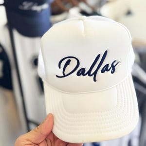 Dallas Hat, D-town Trucker Hat, Texas Hat, Big D Hat, Cowboy Hat ...