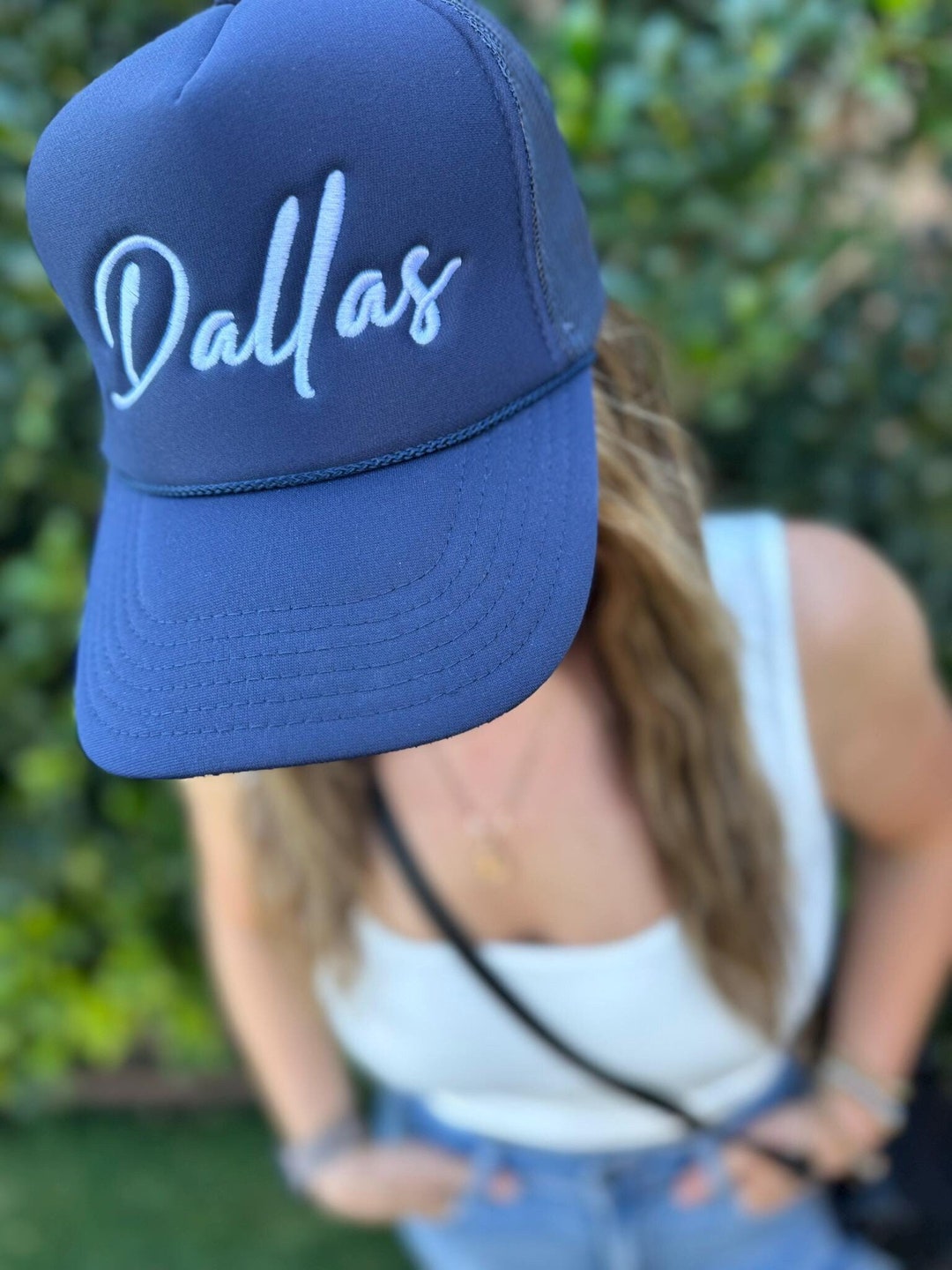 Dallas Hat, D-town Trucker Hat, Texas Hat, Big D Hat, Cowboy Hat ...