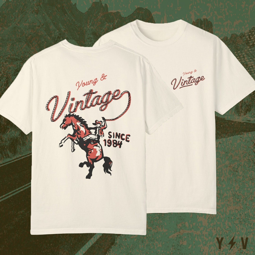 Western Cowboy Tshirt - Since 1984 - Western Tee - Cowboy Tshirt ...