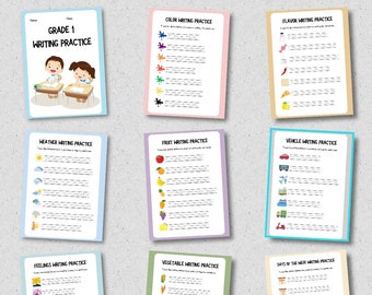 Grade 1 Writing Practice English Packet, First Grade Writing Practice ...