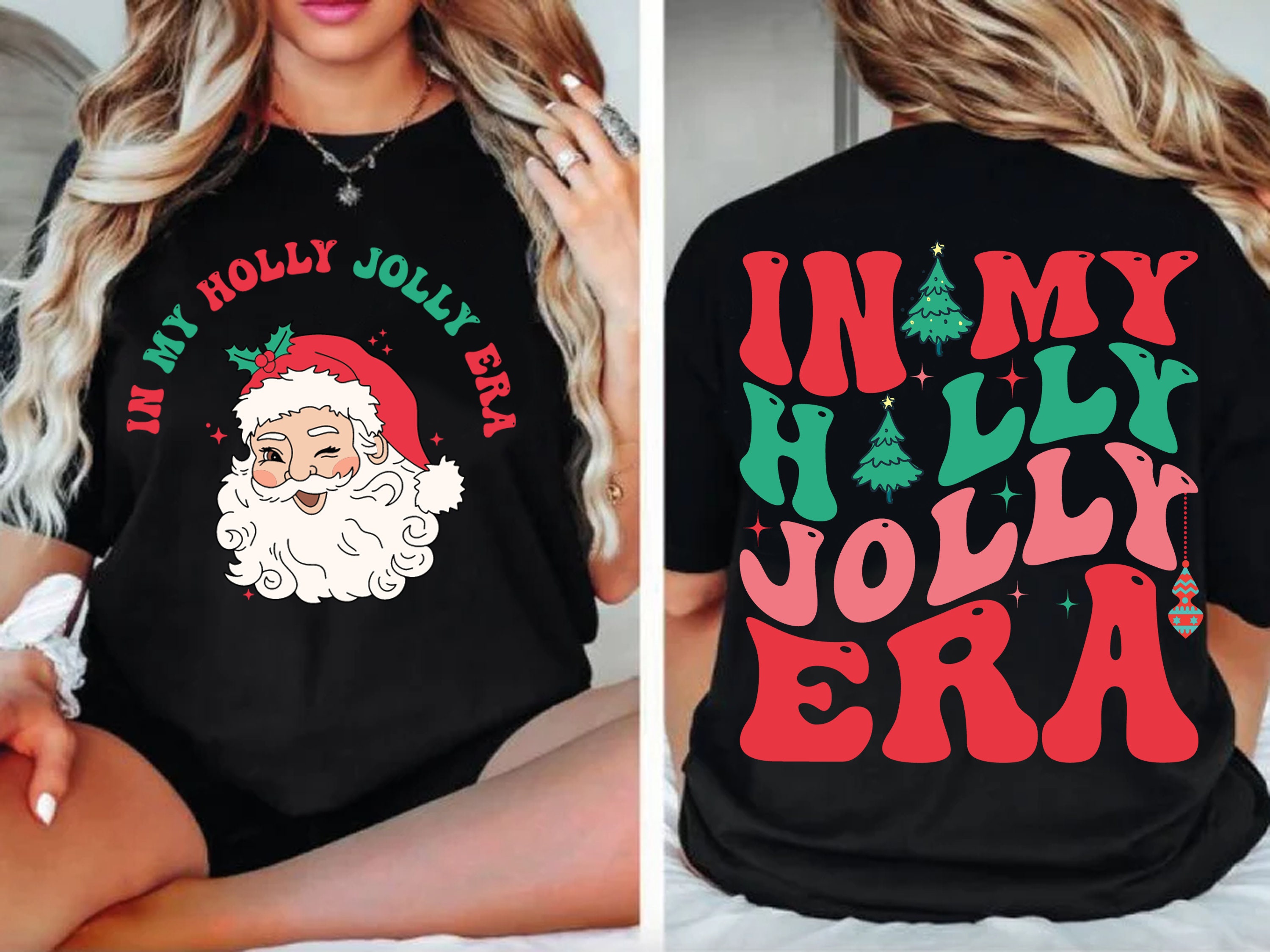 In My Holly Jolly Era Svg & Png Christmas Svg Groovy Retro - Etsy