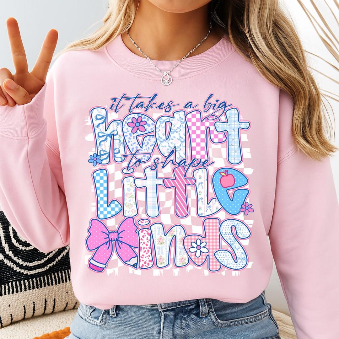 It Takes a Big Heart to Shape Little Minds Png, Preppy Teacher Png ...