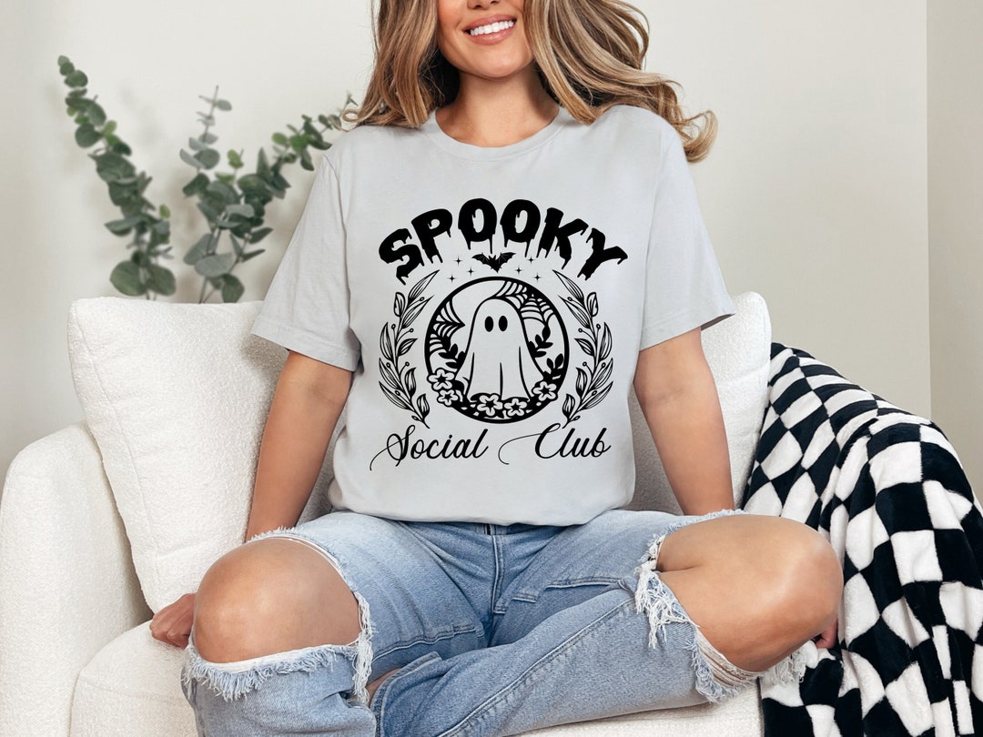 Spooky Social Club Svg & Png, Halloween Svg, Spooky Season Png, Retro ...