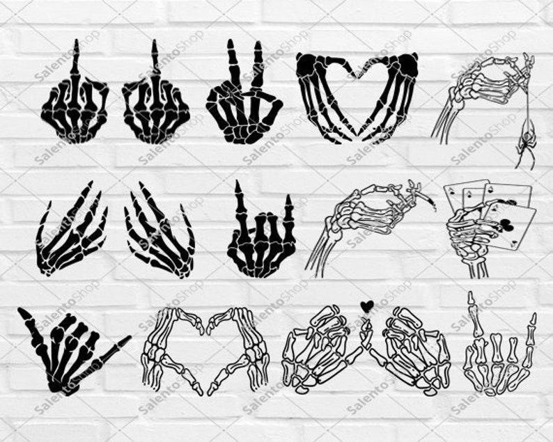 Skeleton Hands SVG Skull Skeleton Hand Halloween Svg Rack Hand - Etsy