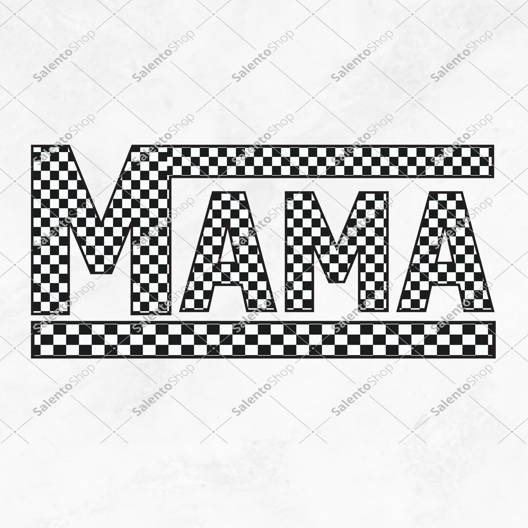 Retro Checkered Mama Svg Design, Trendy Momlife Png, Mama Checkered ...