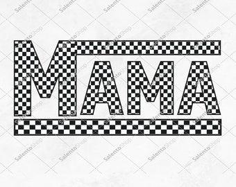 Checkered Retro Mama Mini Png, Mama Checkered Png, Trendy Png Designs ...