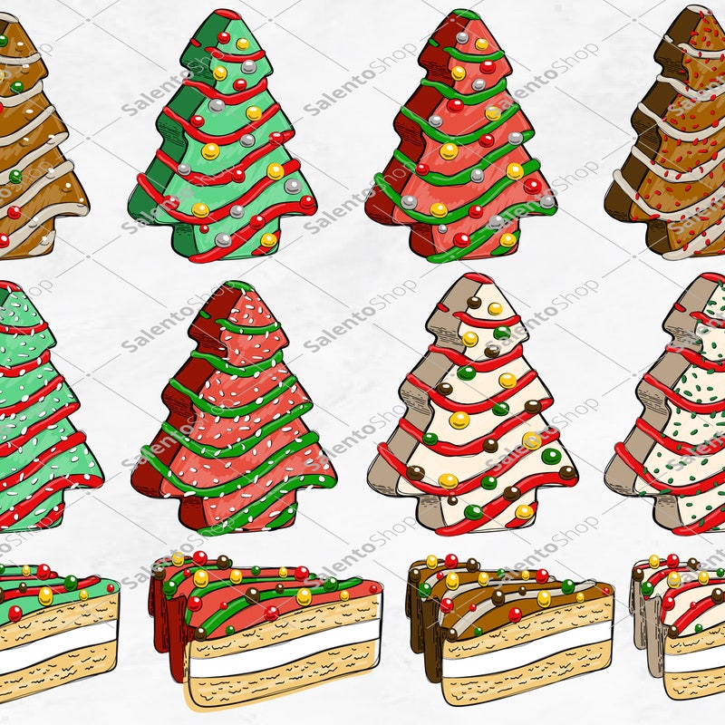 Christmas Tree Cake Png - Etsy