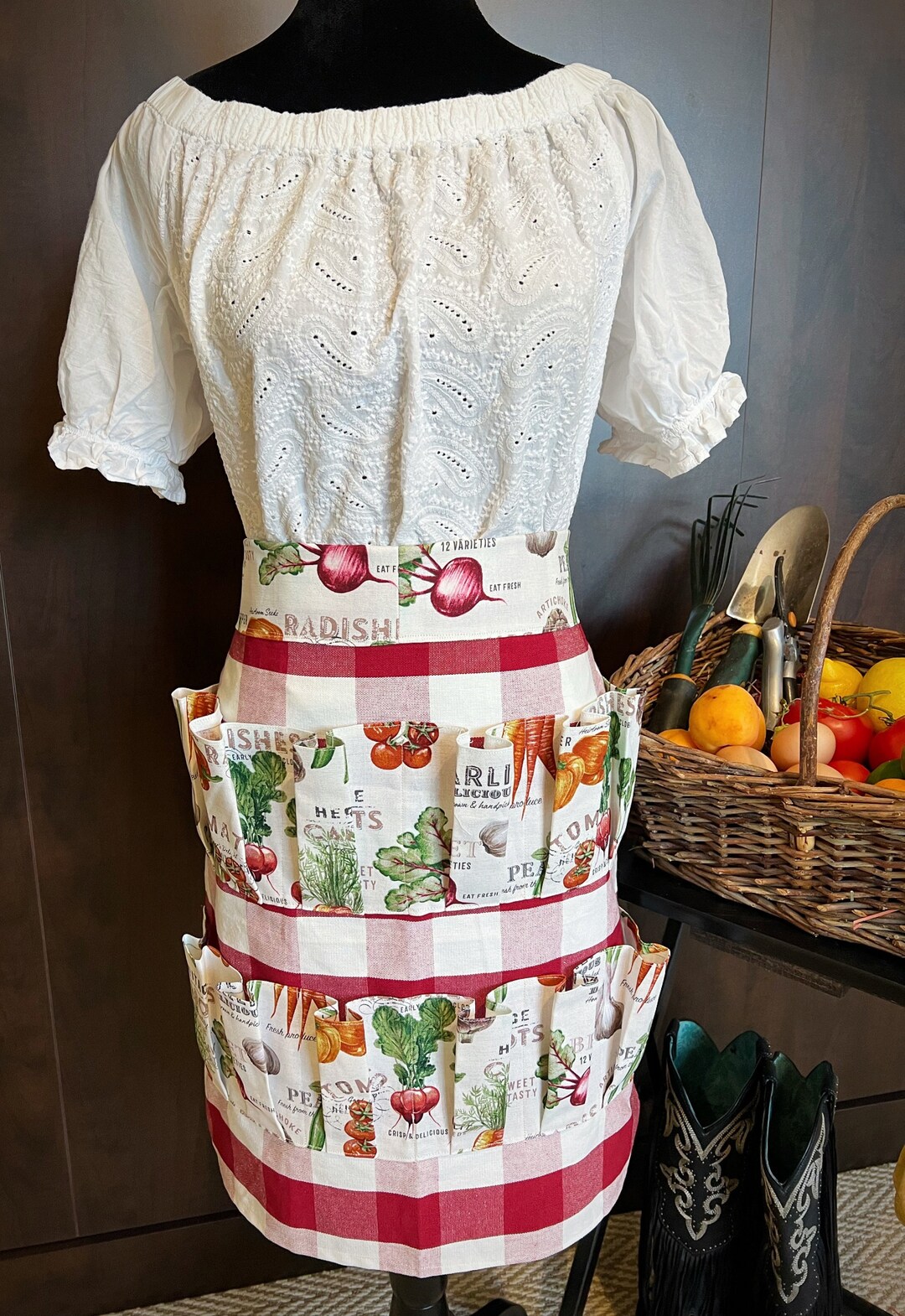 Egg Collecting Apron/ Egg Gathering Adult Apron - Etsy