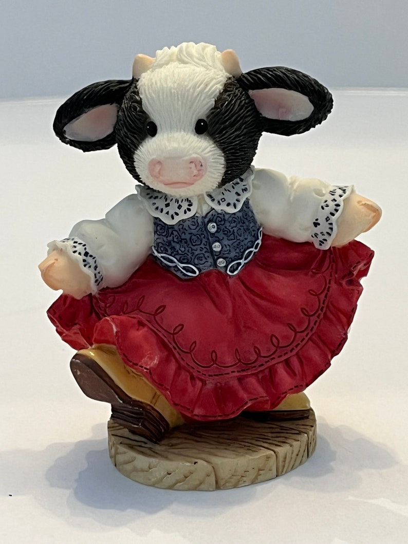 Mary's Moo Moos - I'd Love to Dance With Moo Enesco Figurine 484946 - Etsy