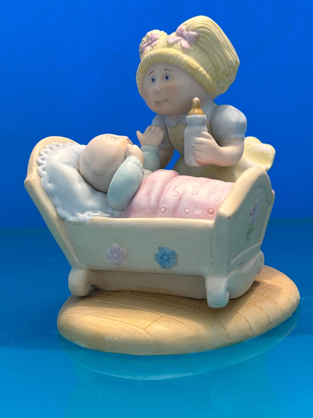 Cabbage Patch Kids Porcelain Figurine Little Girl With Baby - Etsy