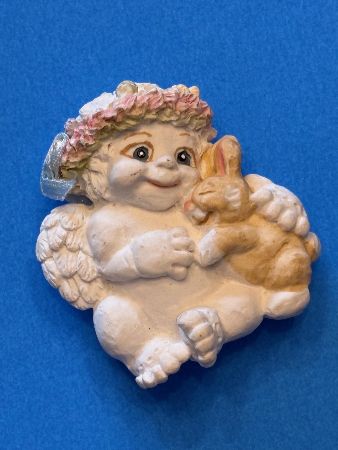 Rare Dreamsicles Cherub With Bunny Rabbit Magnet - Etsy