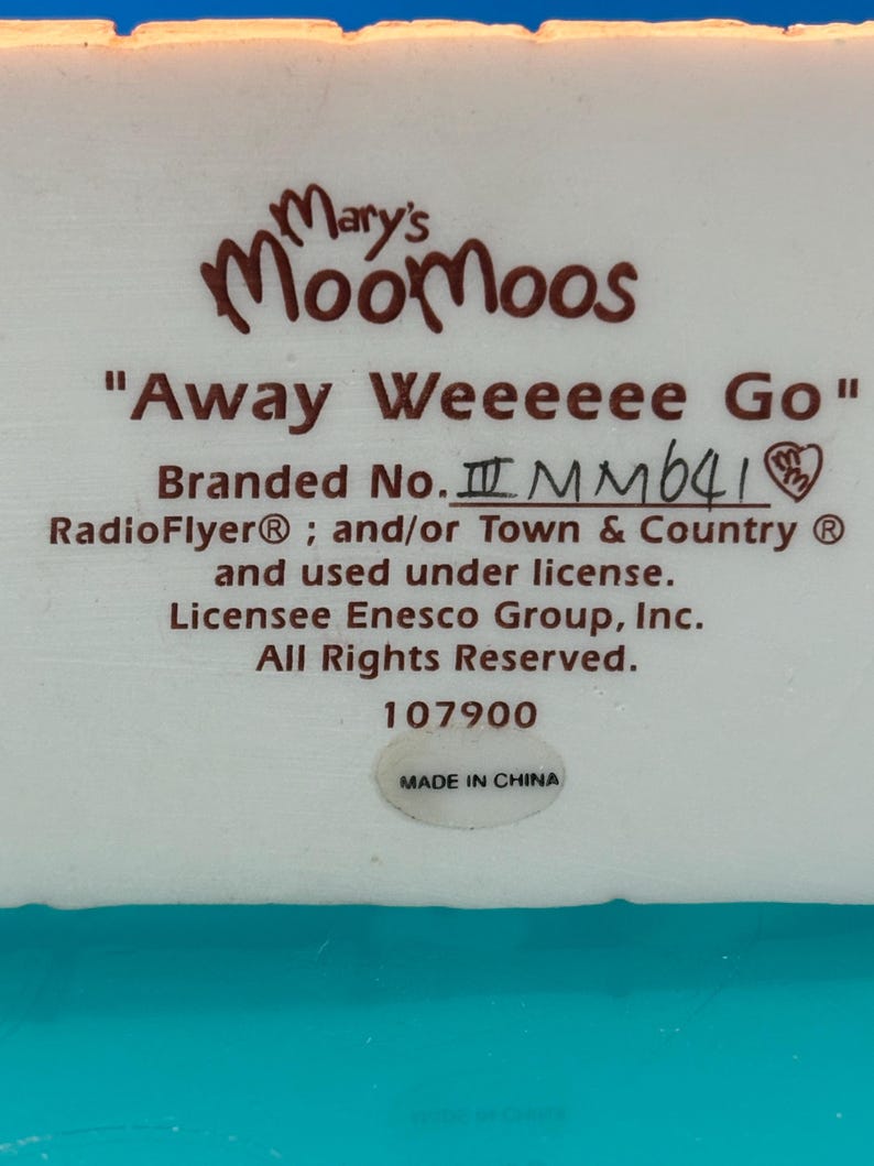 Mary's Moo Moos Away Weeeeee Go Figurine 107900 - Etsy